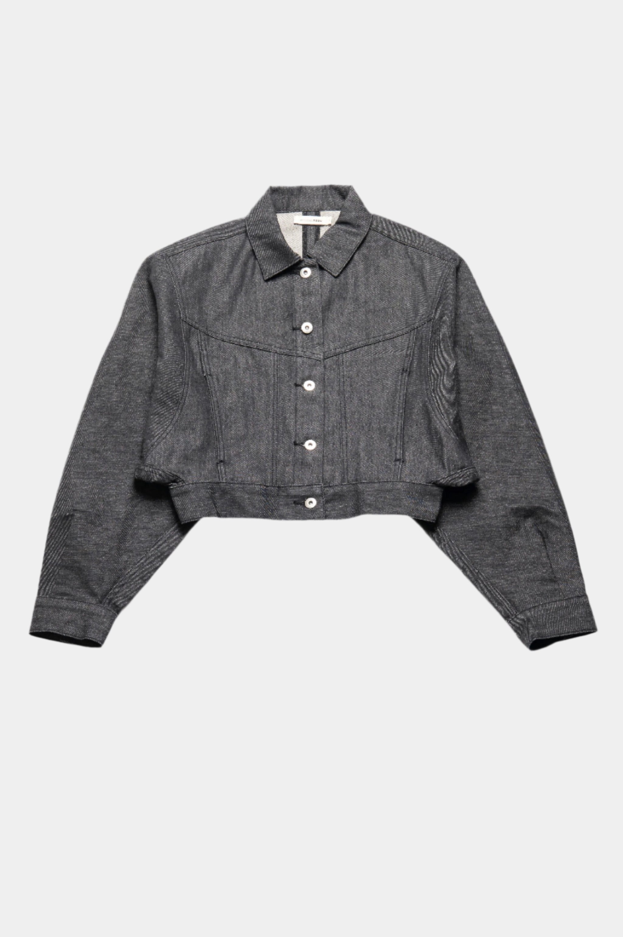 Dolman Sleeve Denim Jacket Non-Wash Black