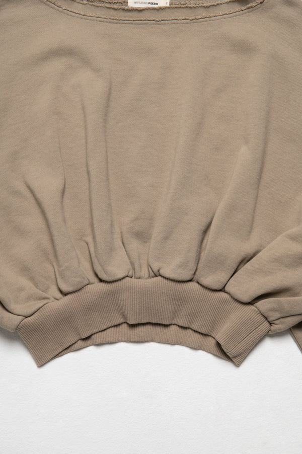 FRENCH TERRY TRAINER LIGHT BROWN