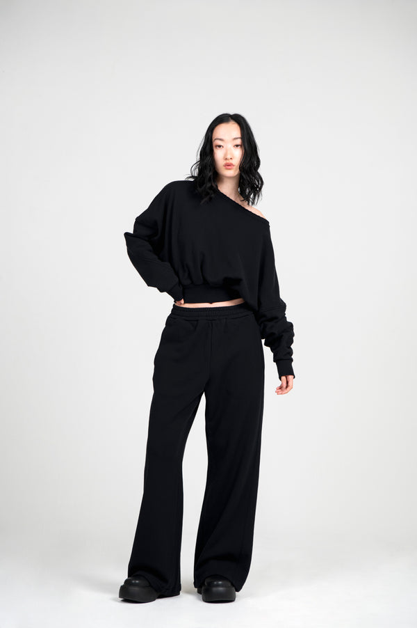 FRENCH TERRY TRAINER BLACK